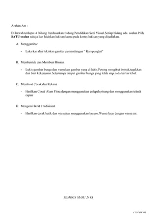 Soalan seni tahun 5 | DOC