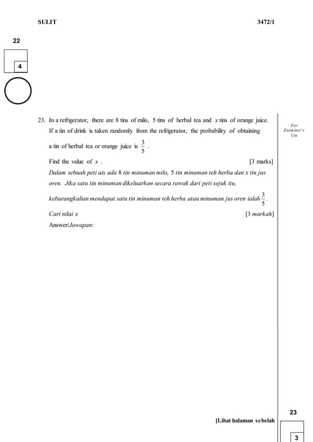 Matematik Tambahan Soalan set 2 | PDF