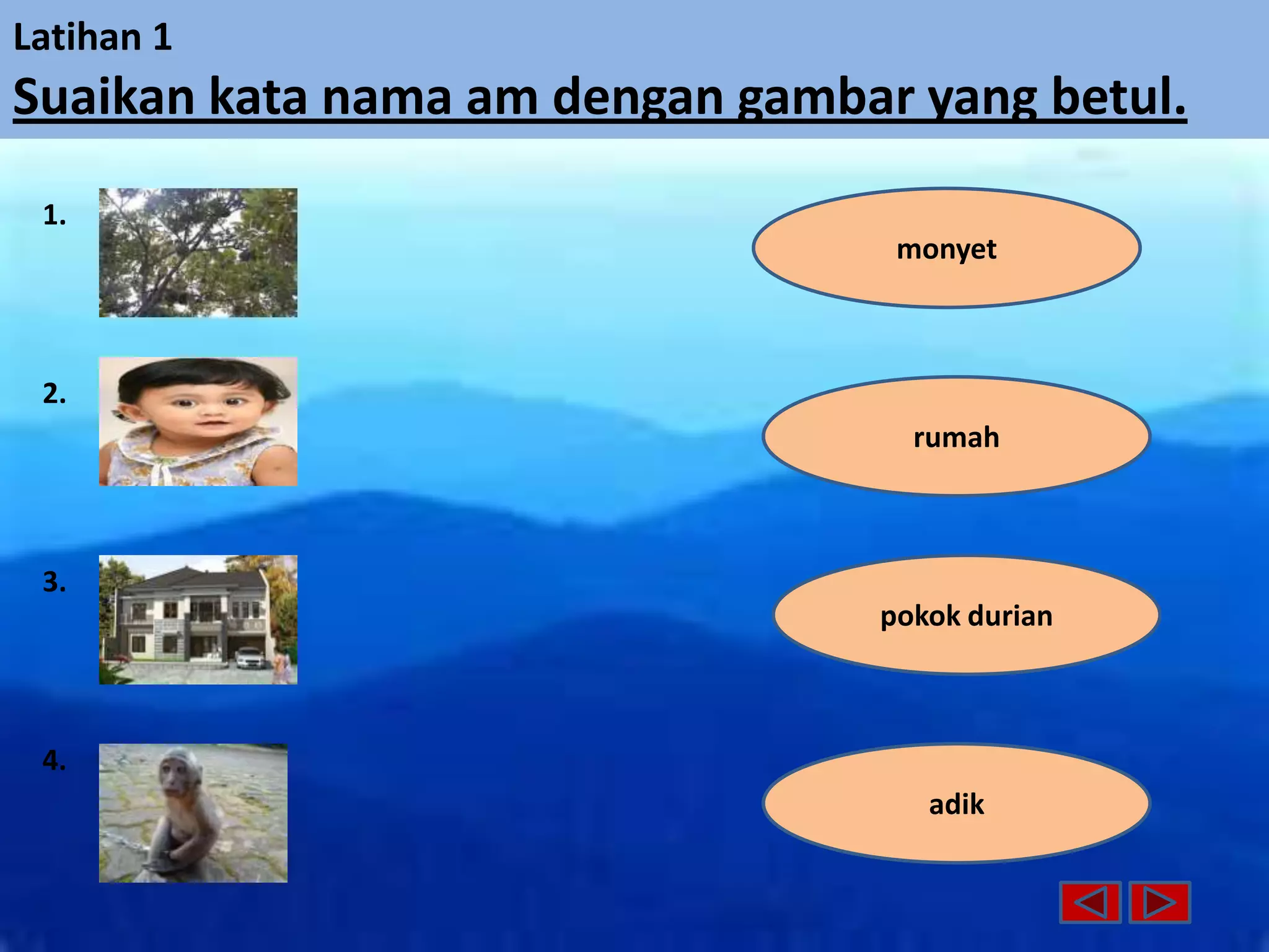 Soalan Tatabahasa Bahasa Melayu Sekolah Rendah Tahap Satu Kata Nama Am | PPTX