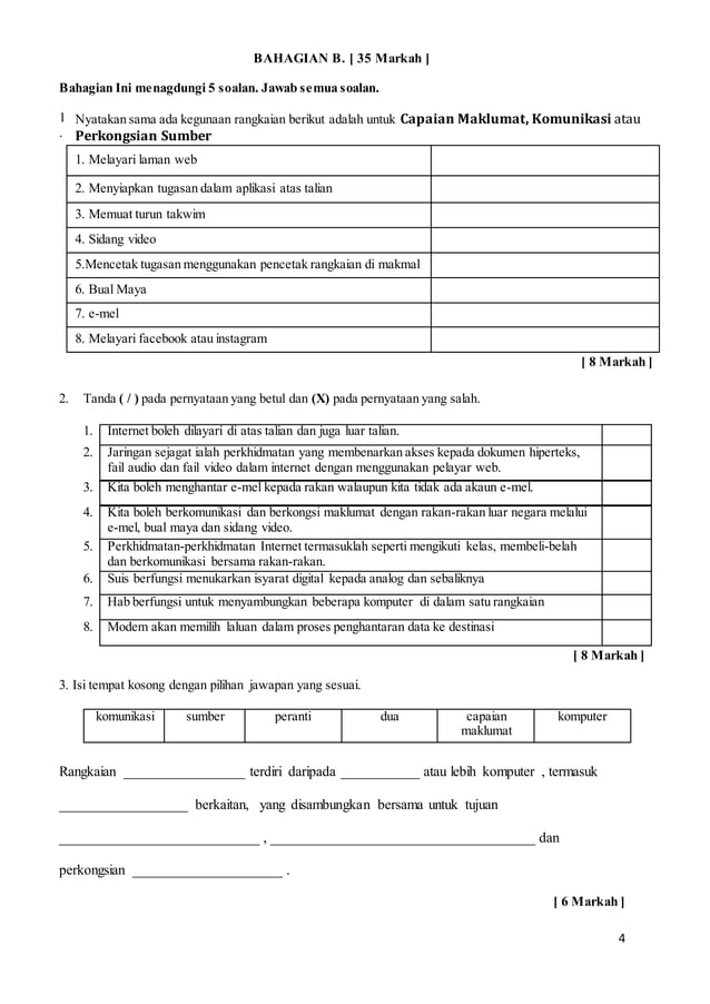 Soalan tmk tahun 5 ujian 1 | PDF