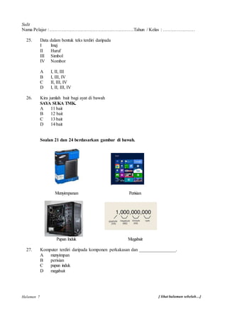 Soalan tmk th 4 | DOCX