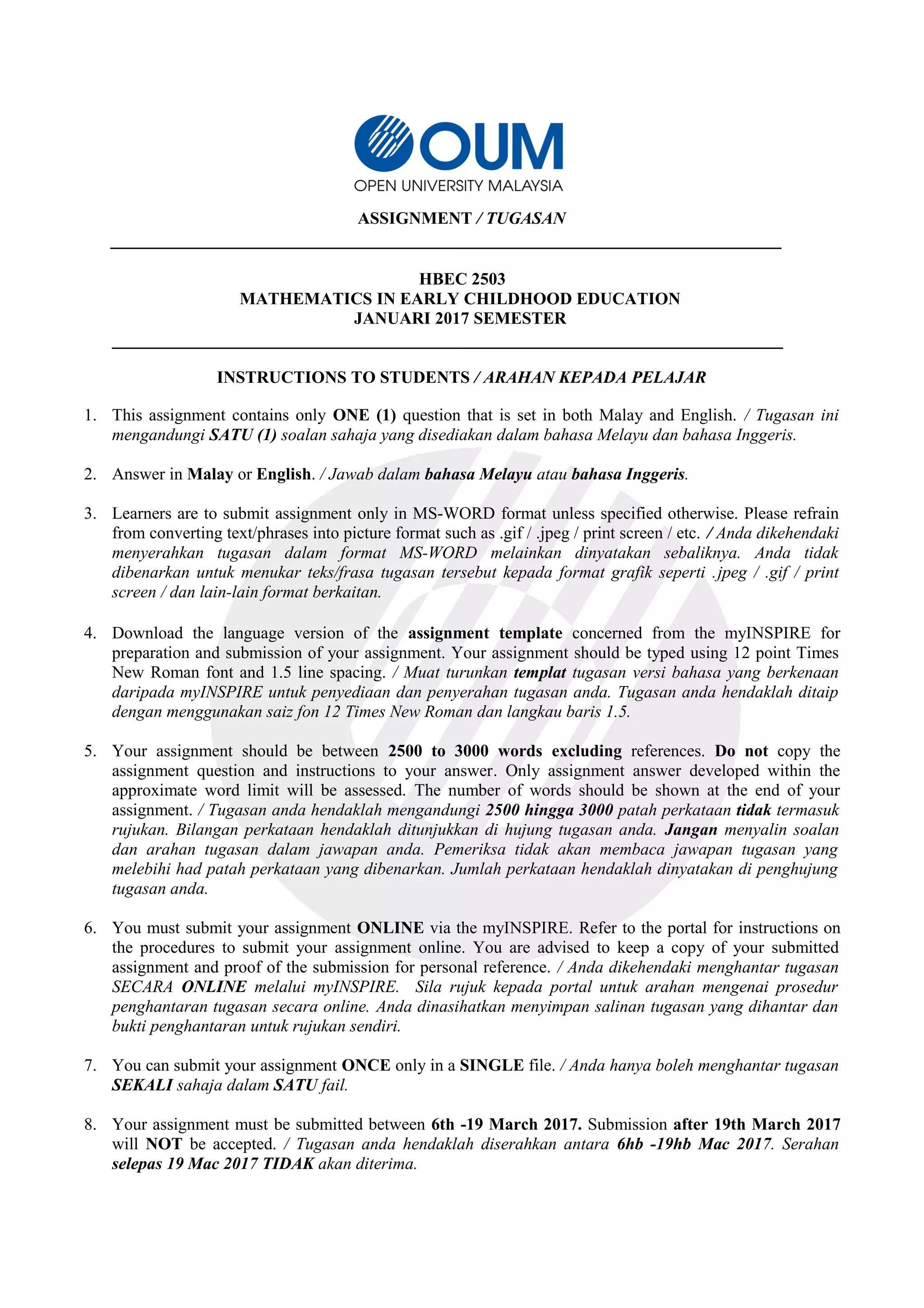 Soalan tugasan | DOC