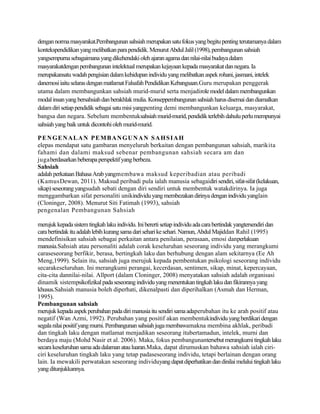 S oalan tugasan 2(sahsiah) | DOC