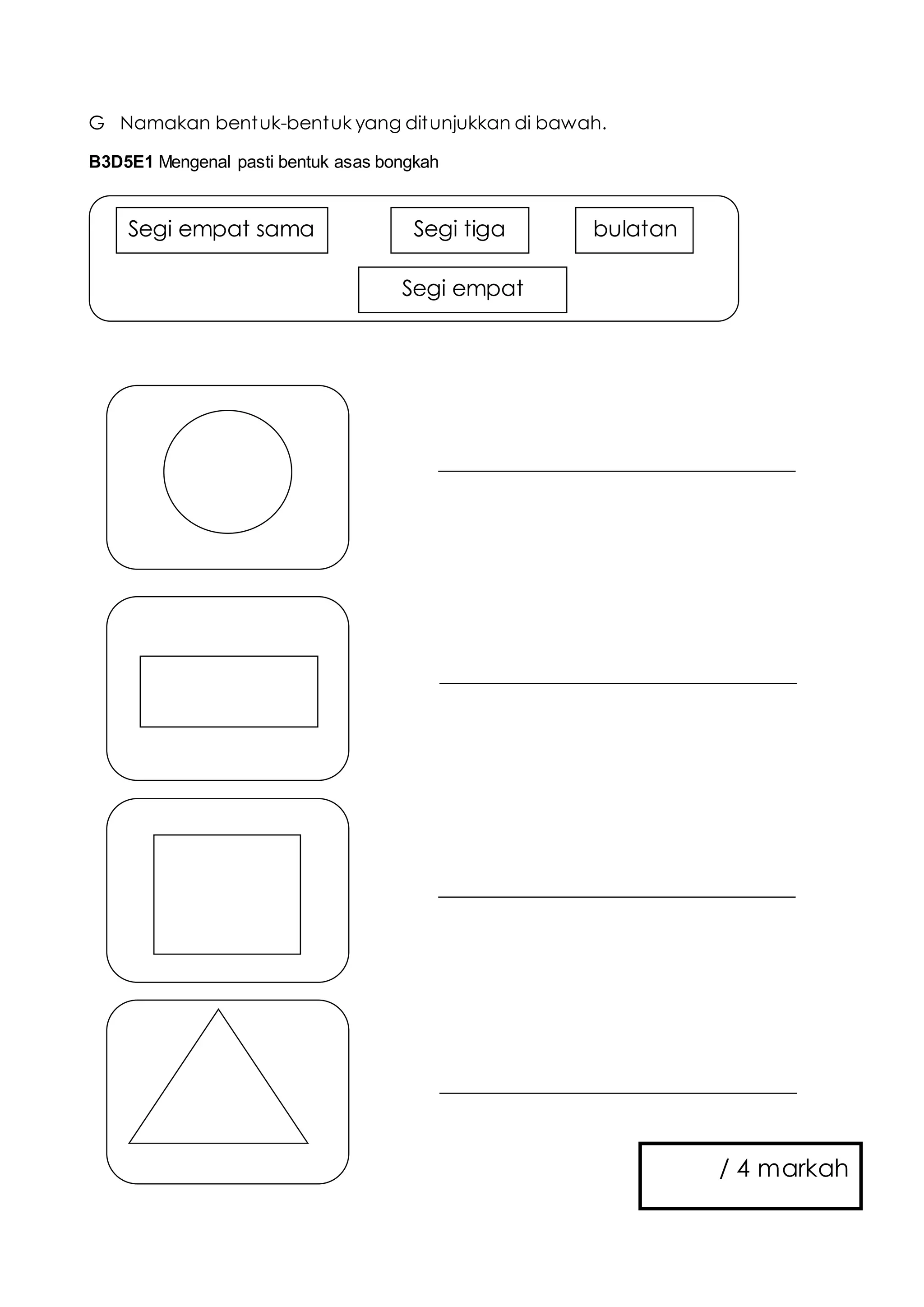 set soalan bahasa melayu pemahaman tahun 4 | DOCX