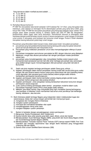 SOAL PAT EKONOMI A | DOCX