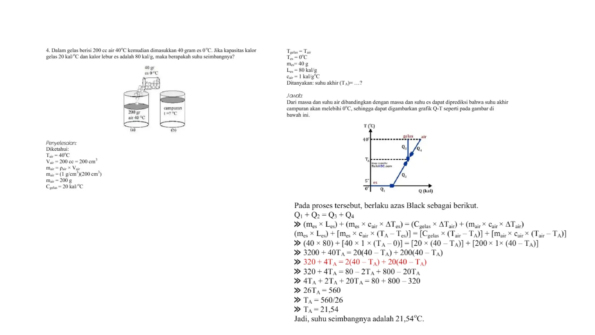 Latihan Soal Fisika Kelas 11 Materi Asas Black | PPTX