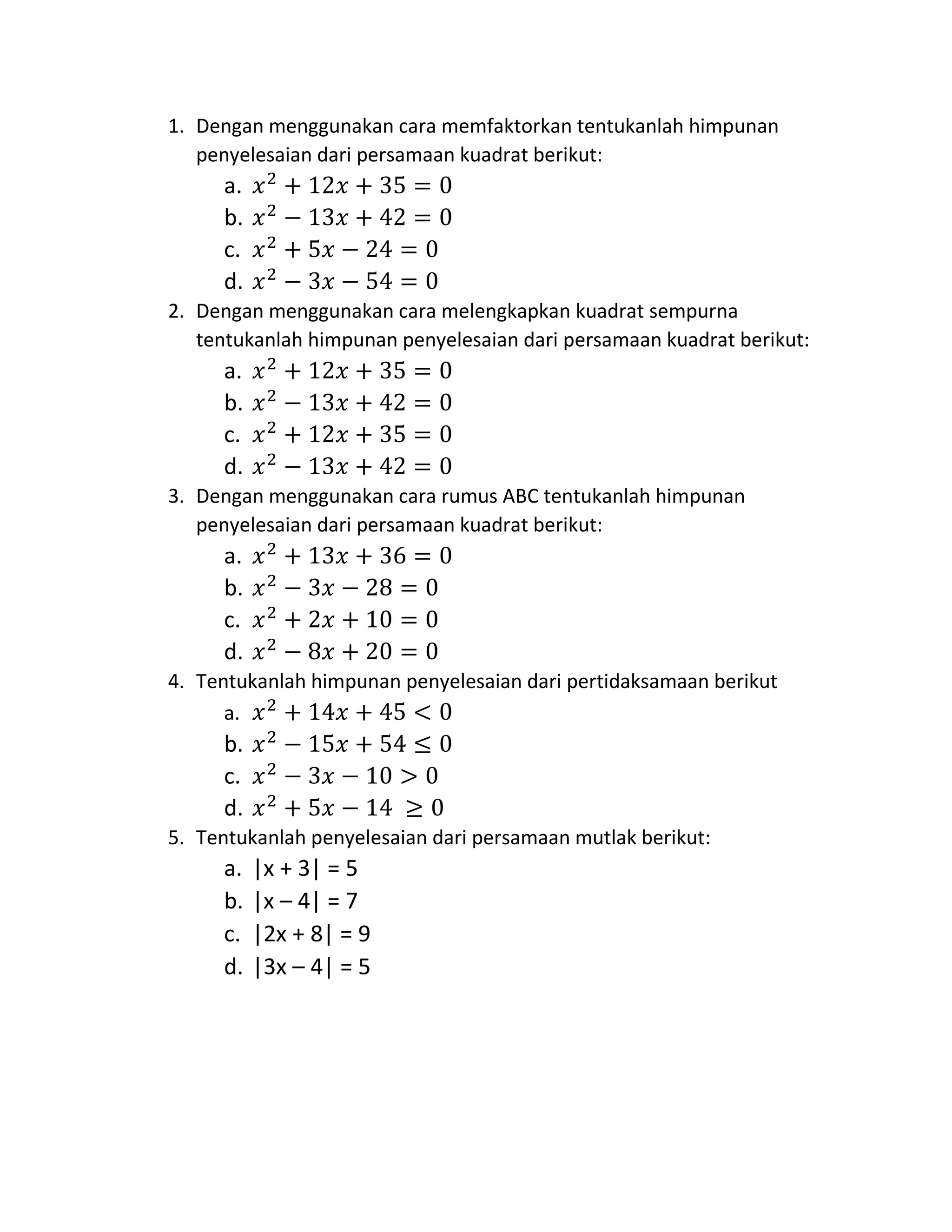 Soal bab 2 | PDF
