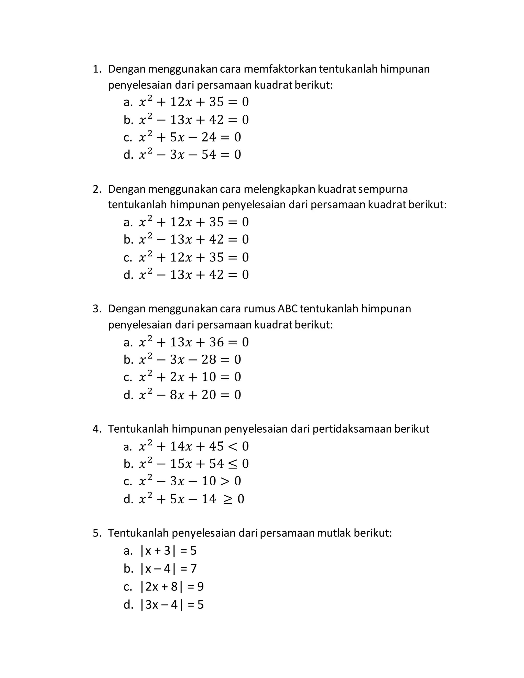 Soal bab 2 | PDF