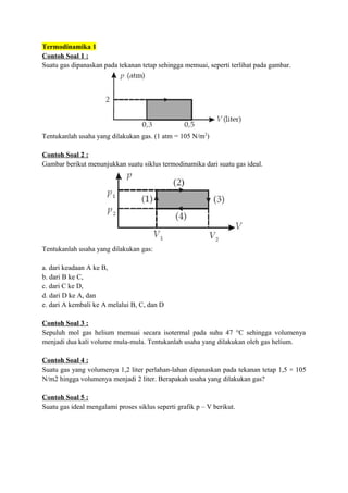Soal termodinamika serta pembahsan | DOC