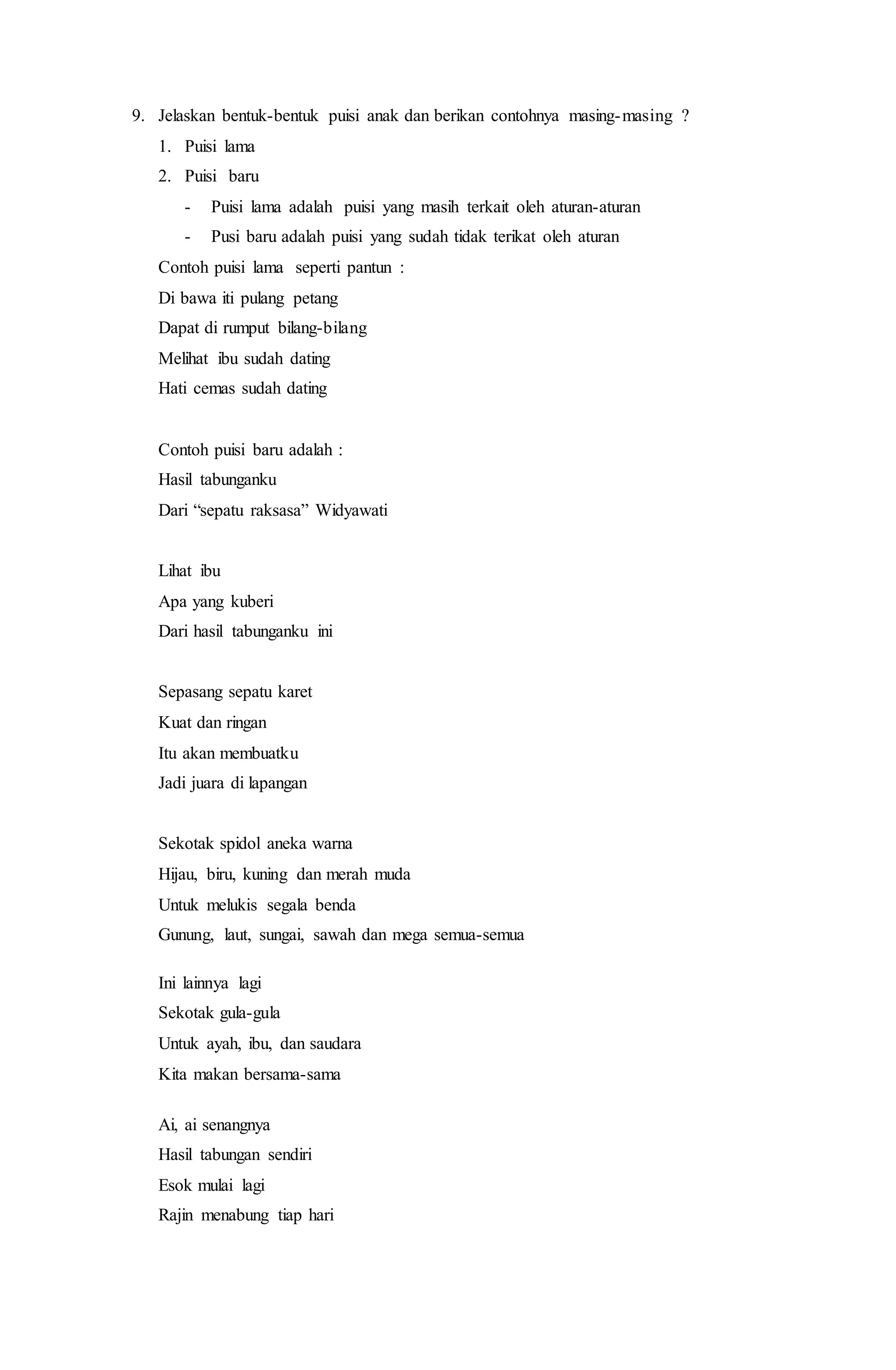 Soal bahasa dan sastra indonesia | PDF