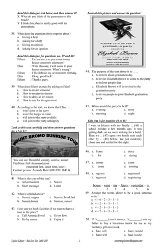 Soal bahasa inggris ganjil viii | DOC