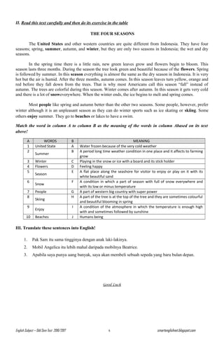 Soal bahasa inggris ganjil viii | DOC