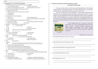 Soal Bahasa Inggris SMP MTs - Narrative Texts | PDF
