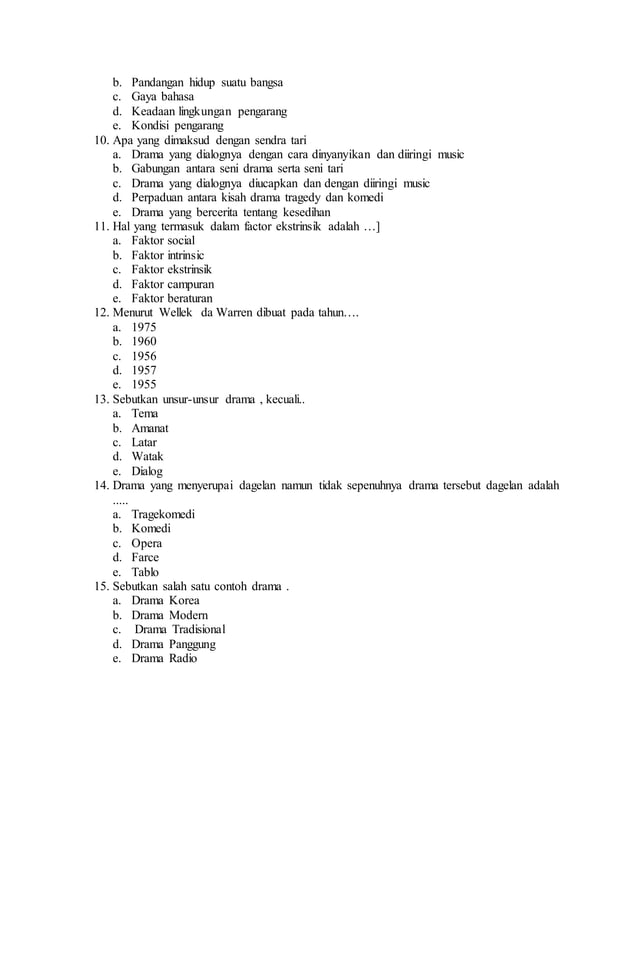 Soal bhs. indo | PDF