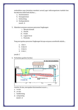 Soal bioremediasi | PDF