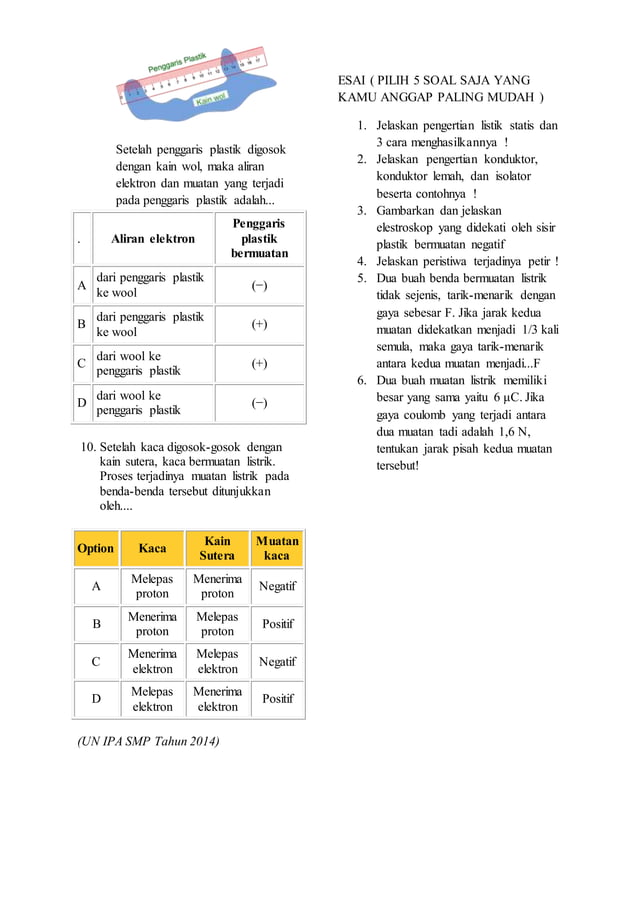 Soal listrik statis | DOCX