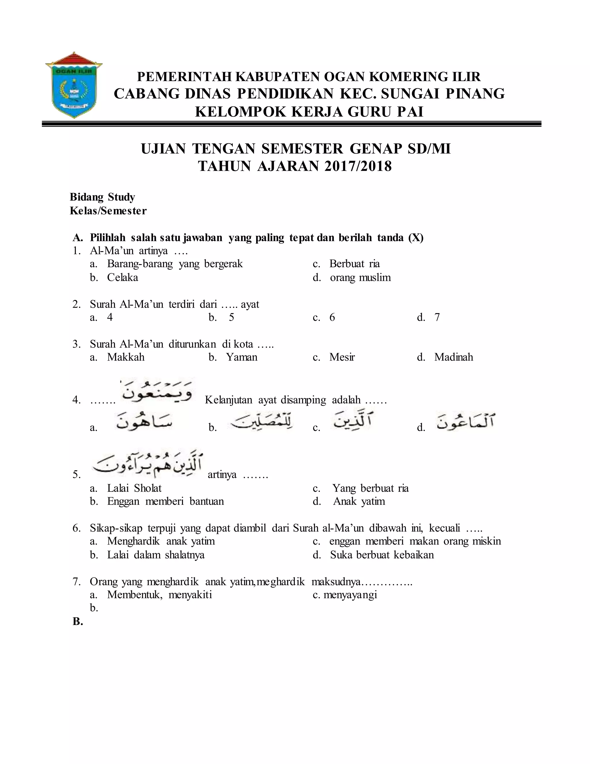 Soal bu ropiah | PDF