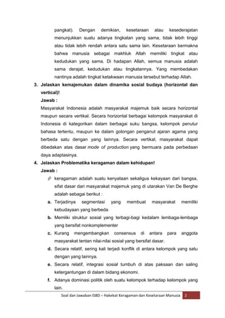Soal dan Jawaban - ISBD | DOCX