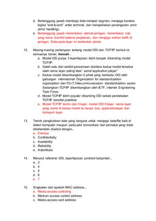 Soal dan jawaban_jaringan_dasar_kelas_x | PDF