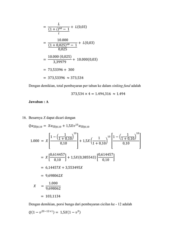 Soal dan Pembahasan A10 November 2018 | PDF