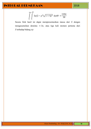 Soal dan pembahasan integral permukaan | PDF