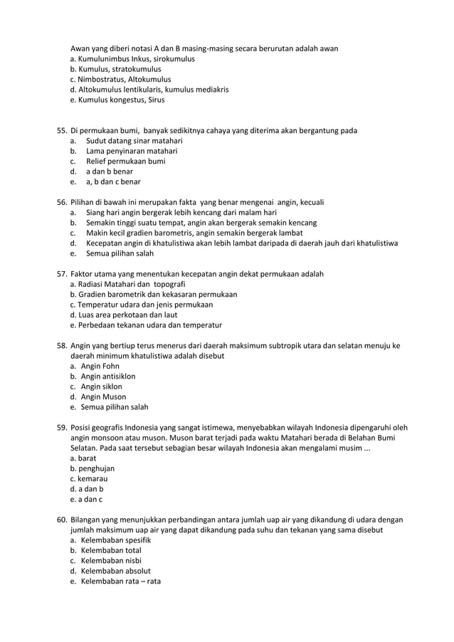 Soal dan Pembahasan OSK Kebumian 2012 | PDF
