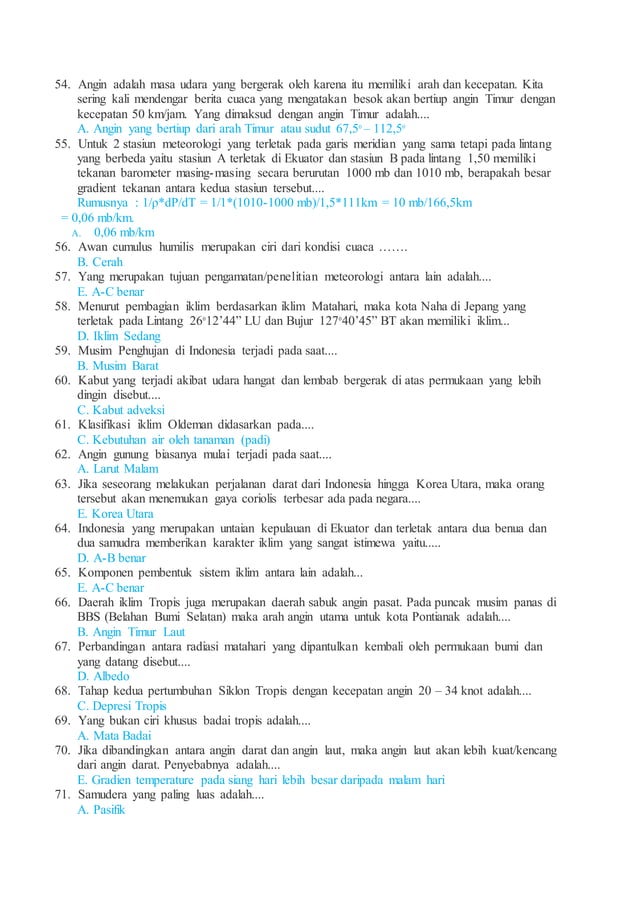 Soal dan Pembahasan OSK Kebumian 2014 | DOCX