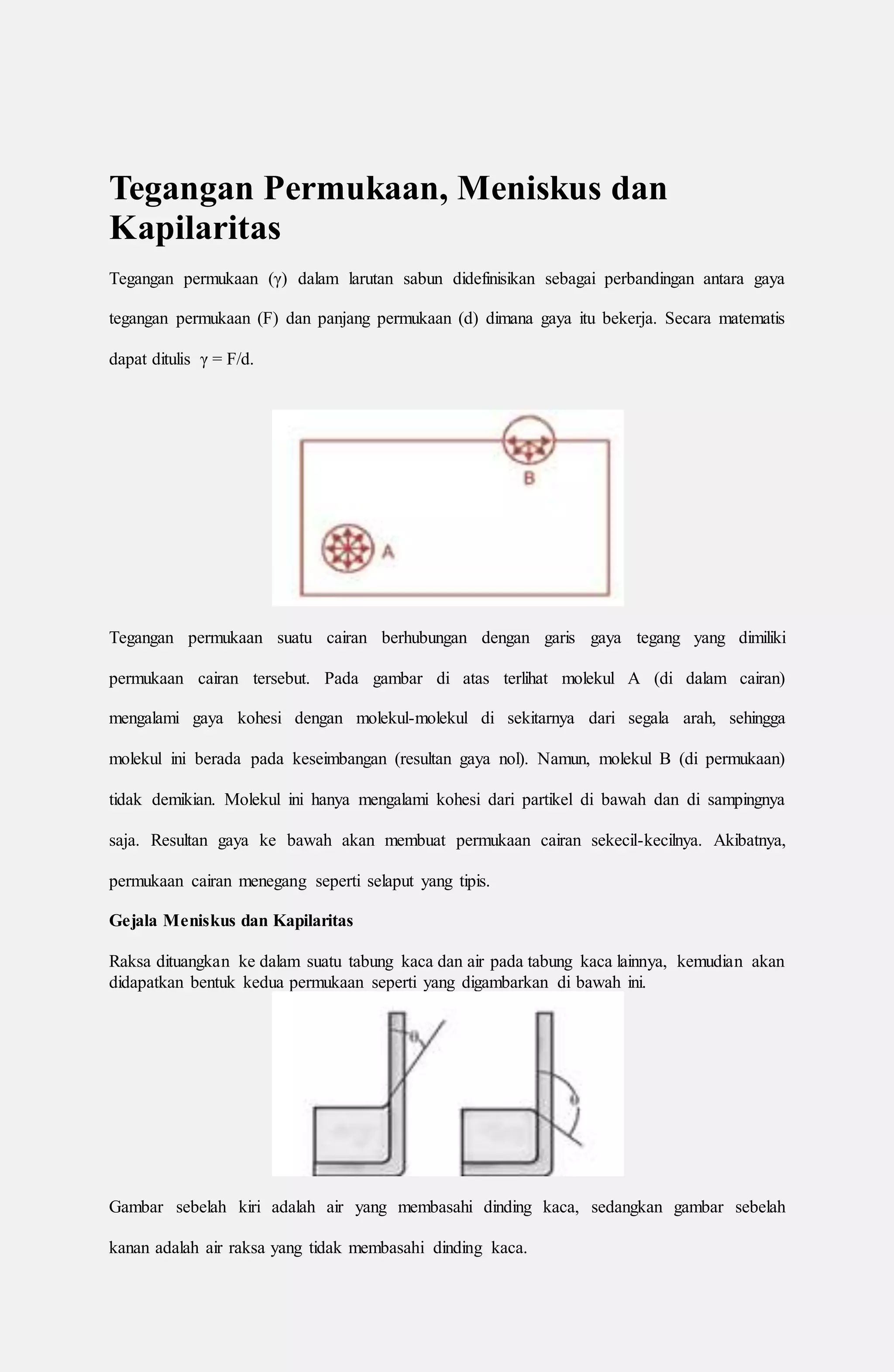 Soal dan pembahasan tegangan permukaan | DOCX