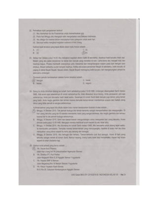 Soal dan pembahasan uas bks bhs indonesia kelas 7 | PDF