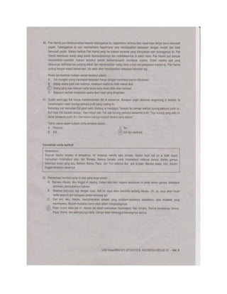 Soal dan pembahasan uas bks bhs indonesia kelas 7 | PDF