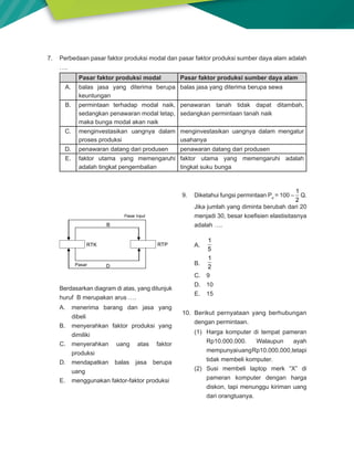 Soal dan pembahasan un ekonomi sma ips 2012-2013 | PDF