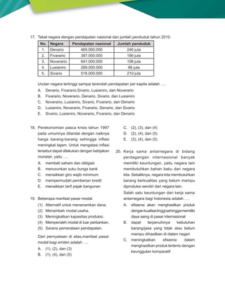 Soal dan pembahasan un ekonomi sma ips 2012-2013 | PDF
