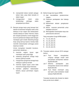 Soal dan pembahasan un ekonomi sma ips 2012-2013 | PDF