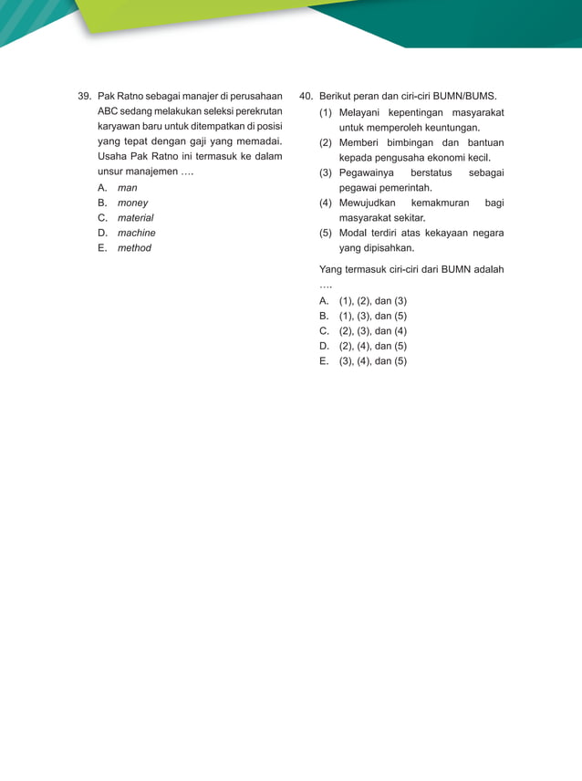 Soal dan pembahasan un ekonomi sma ips 2012-2013 | PDF