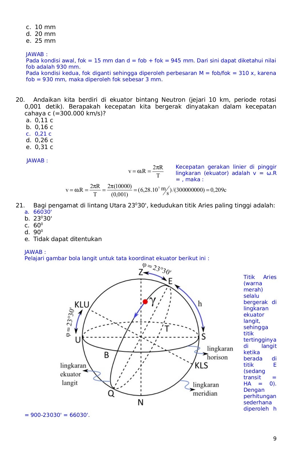 Contoh Soal Astronomi Dan Jawabannya - Perumperindo.co.id
