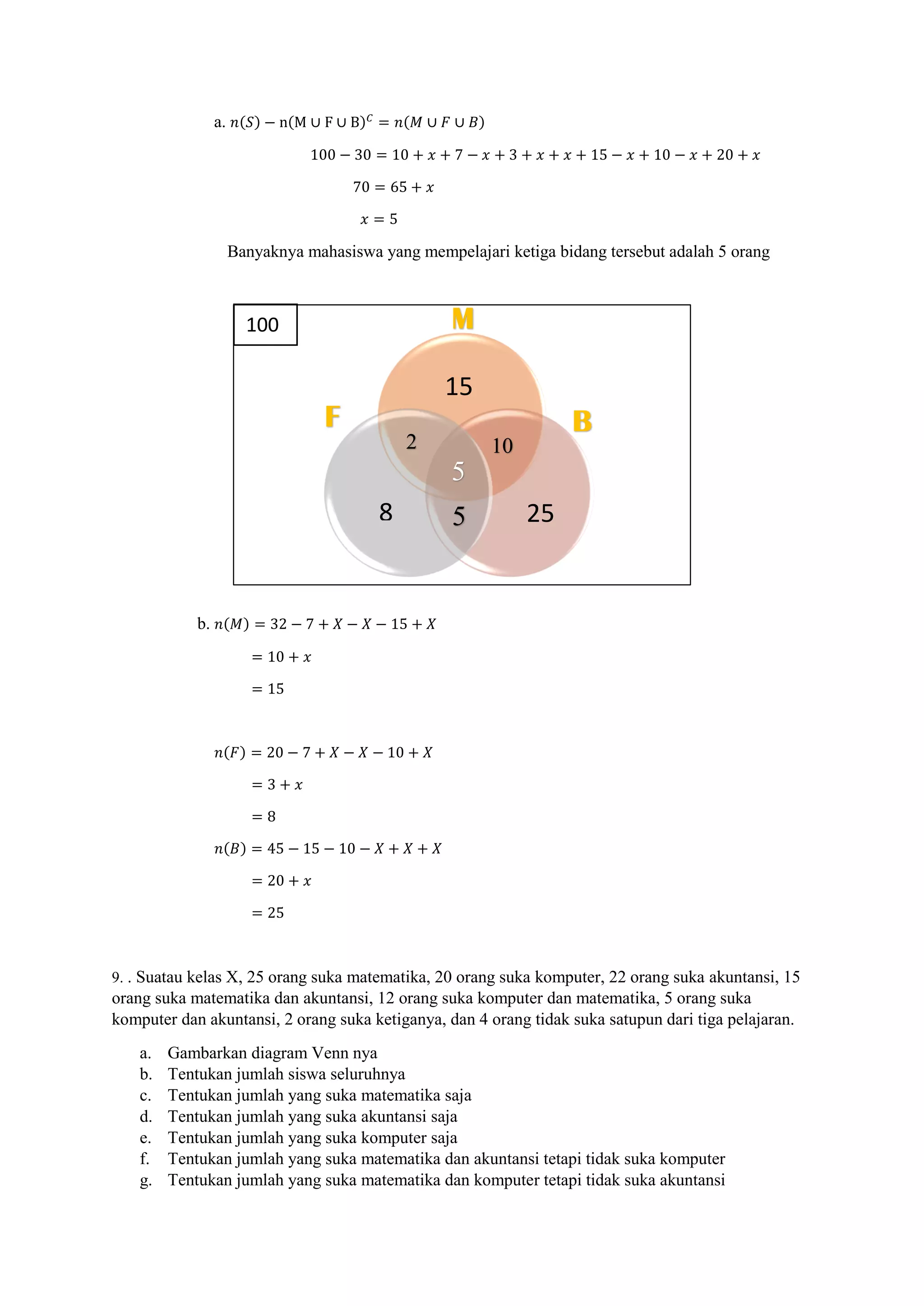 Soal Dasar Matematika | PDF