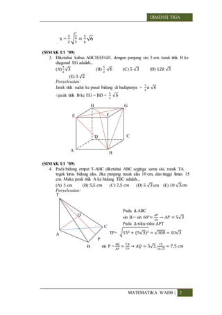 soal dimensi3 dan pembahasan | DOCX