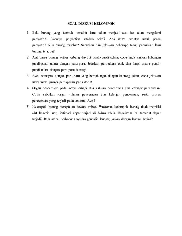 Soal diskusi kelompok | DOCX