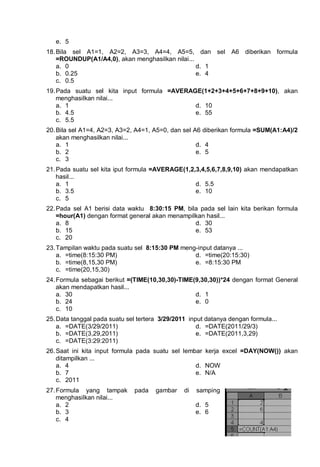 Soal excel 2 | PDF