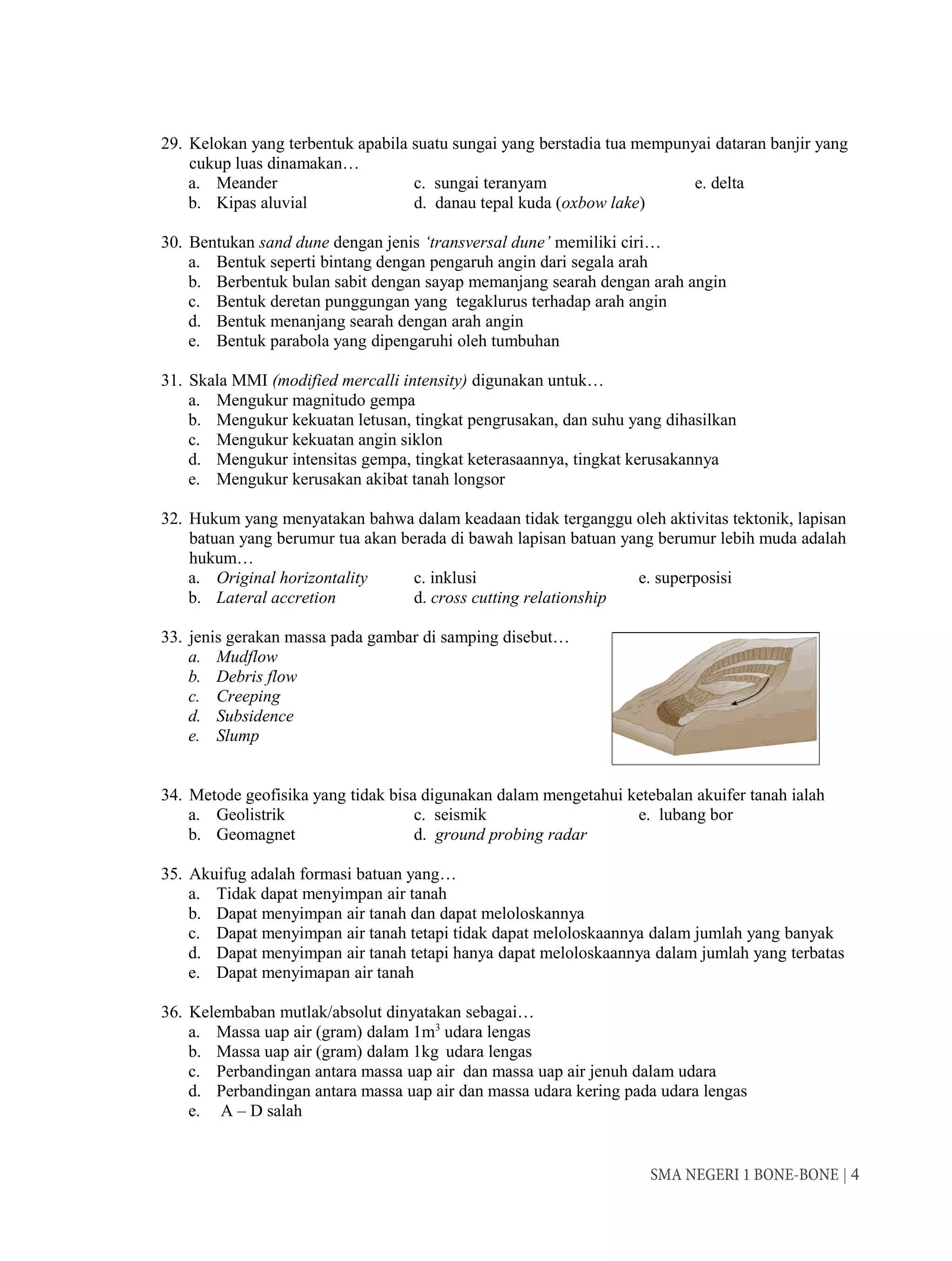 Soal OSN SMAN 1 BONE-BONE | DOC
