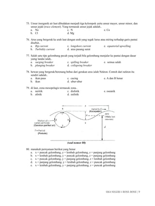 Soal OSN SMAN 1 BONE-BONE | DOC