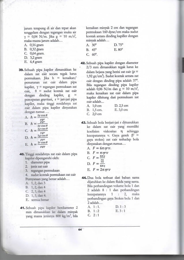 Soal fluida statik | PDF