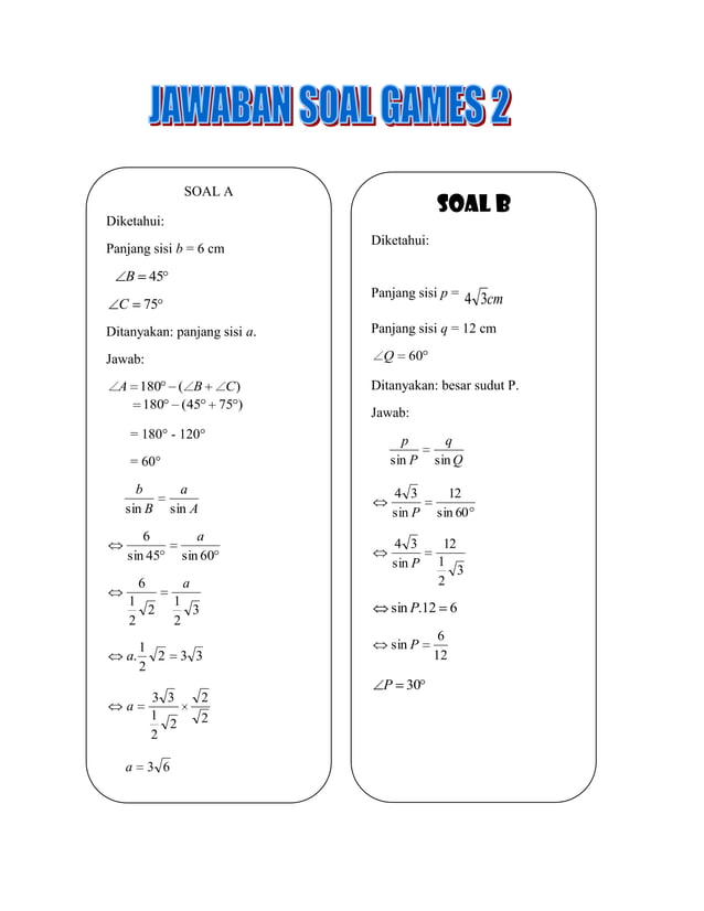 Soal games pertemuan 2 | PDF
