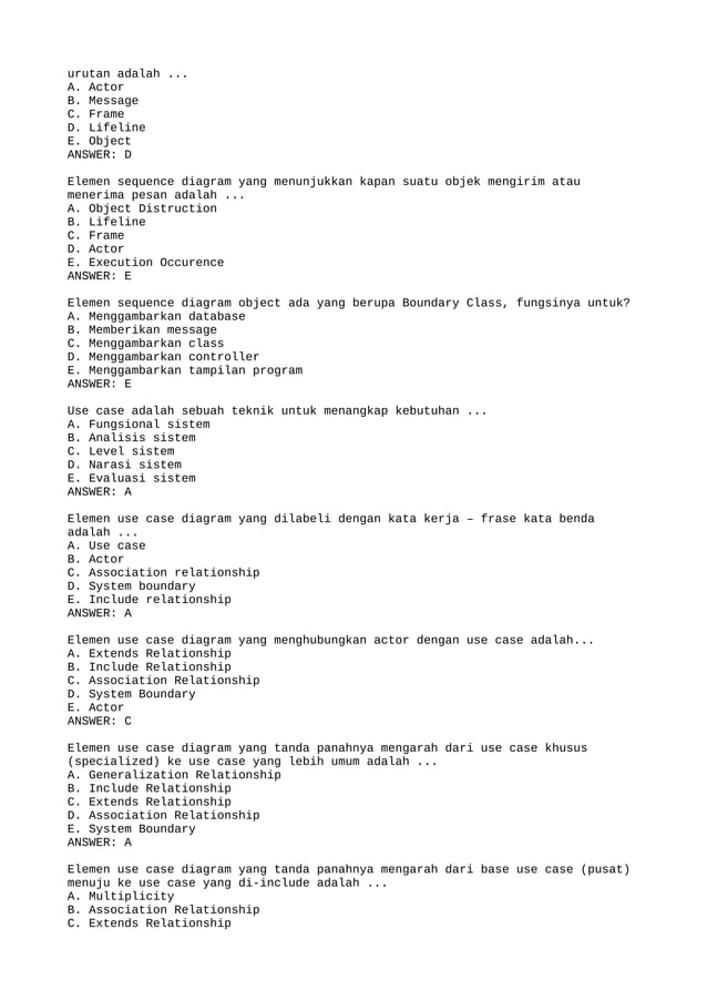 Pemrograman Berbasis Obyek Aiken Format | PDF