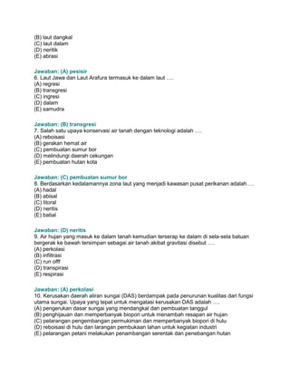 Soal Hidrosfer Kelas 10.docx