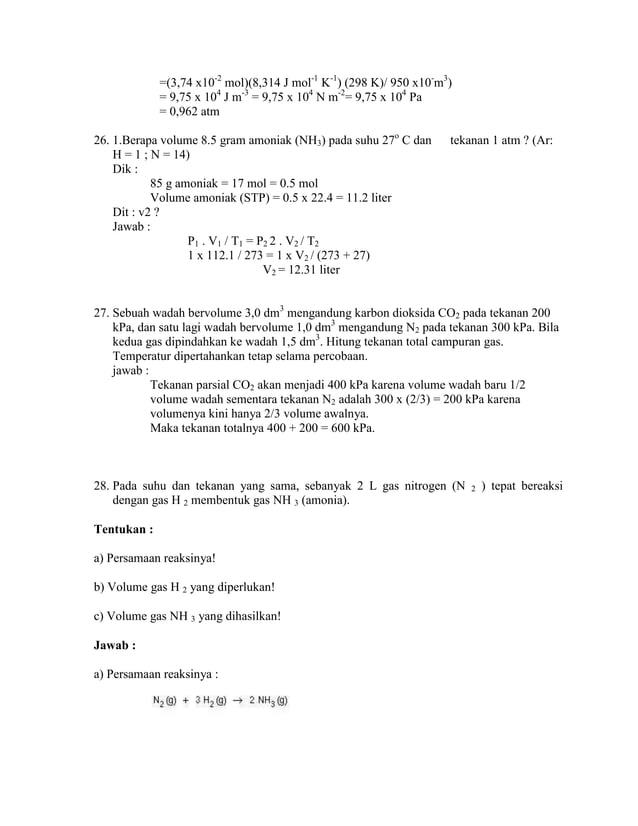 kumpulan soal hukum-hukum gas | DOCX