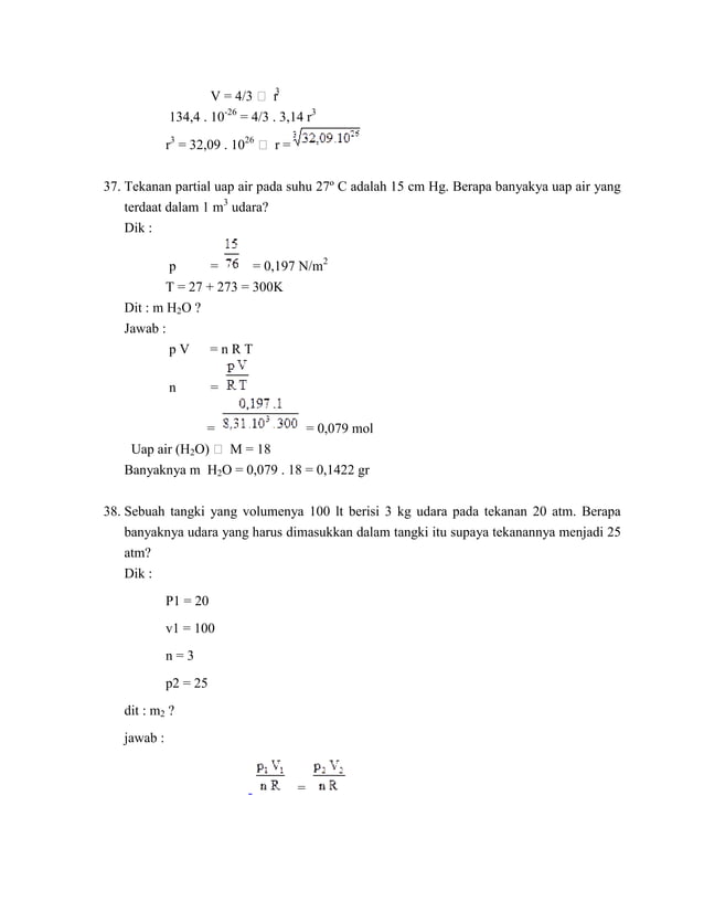 kumpulan soal hukum-hukum gas | DOCX