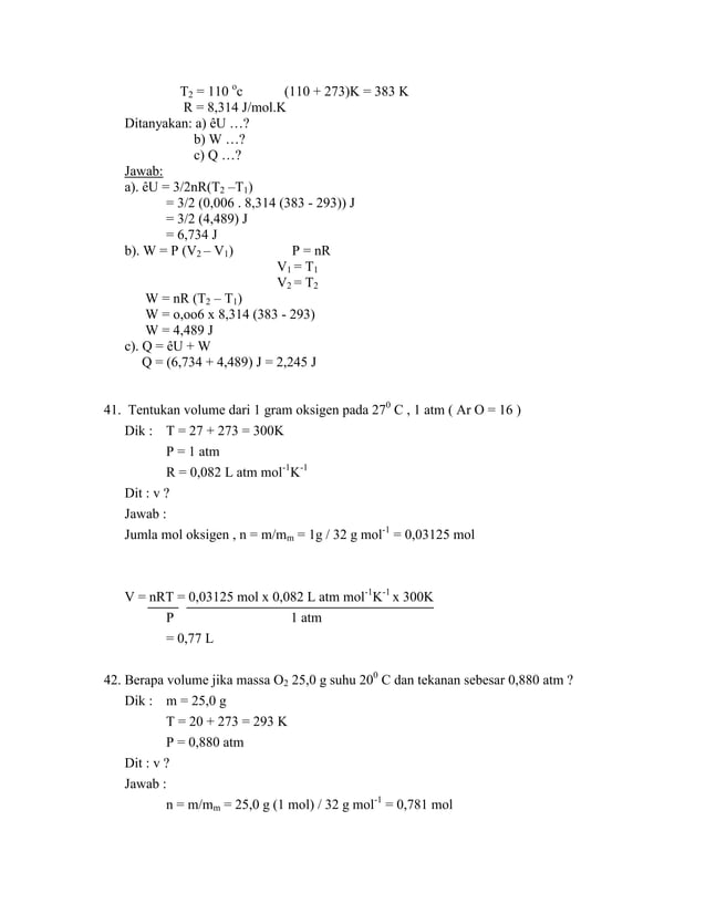 kumpulan soal hukum-hukum gas | DOCX