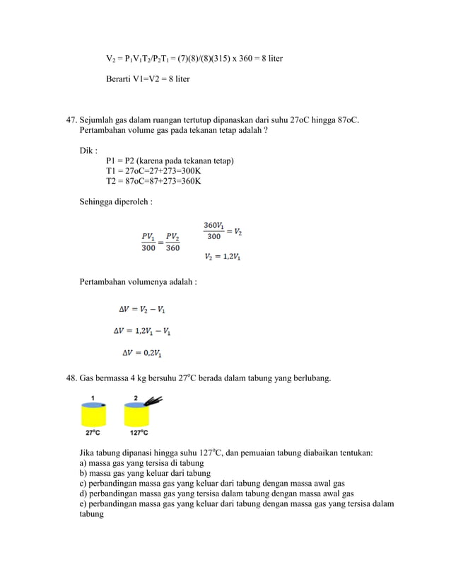 kumpulan soal hukum-hukum gas | DOCX