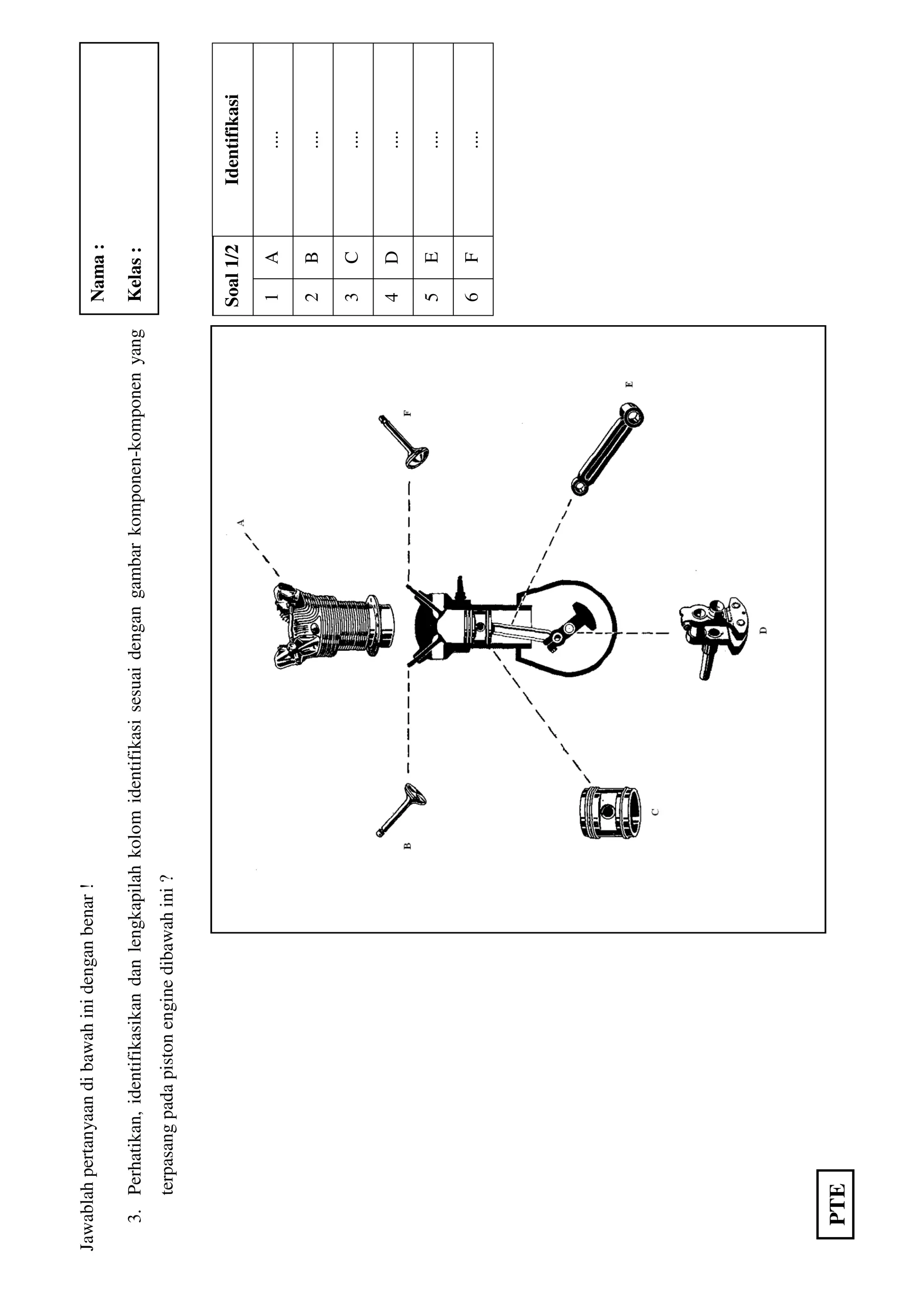 Soal identifikasi komponen pte.2 | PDF